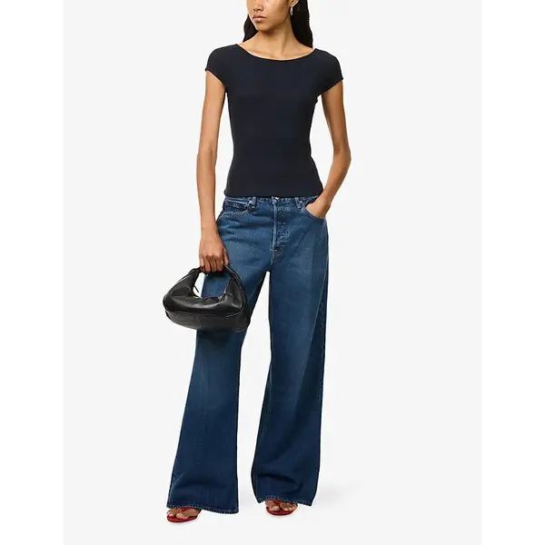 Good American Low-slung Baggy Denim Jeans