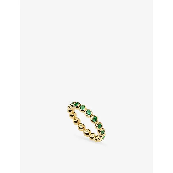 MISSOMA Tennis Eternity 18ct Vermeil Stacking Ring