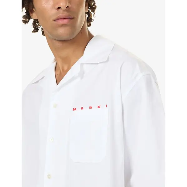 Marni Logo-print Short-sleeve Cotton Shirt