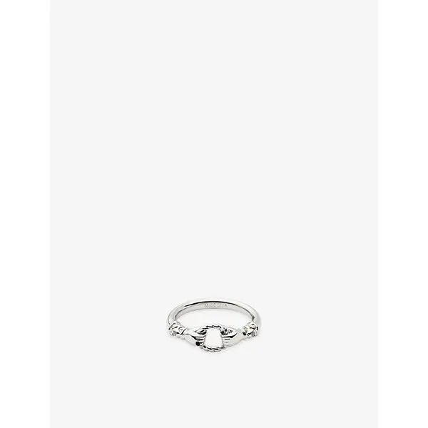 MISSOMA Harris Reed In Good Hands Stacking Plated Brass Ring