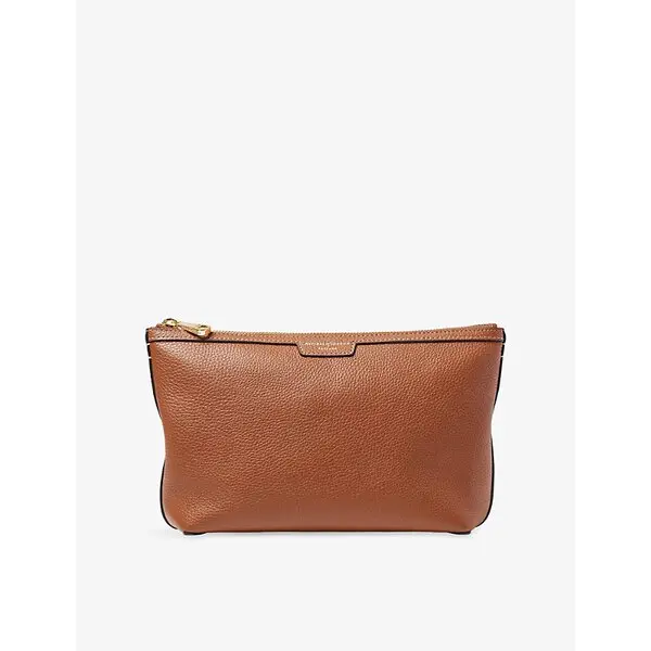ASPINAL OF LONDON Hudson Large Leather Pouch - Tan