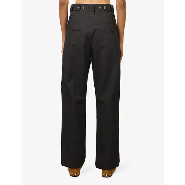 Isabel Marant Étoile Rhil Patch-pocket Cotton Utility Trousers
