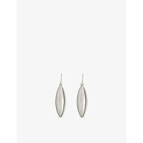 ANNIKA INEZ Elongated Ellipse Sterling-er Drop Earrings