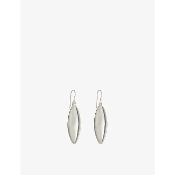 ANNIKA INEZ Elongated Ellipse Sterling-er Drop Earrings