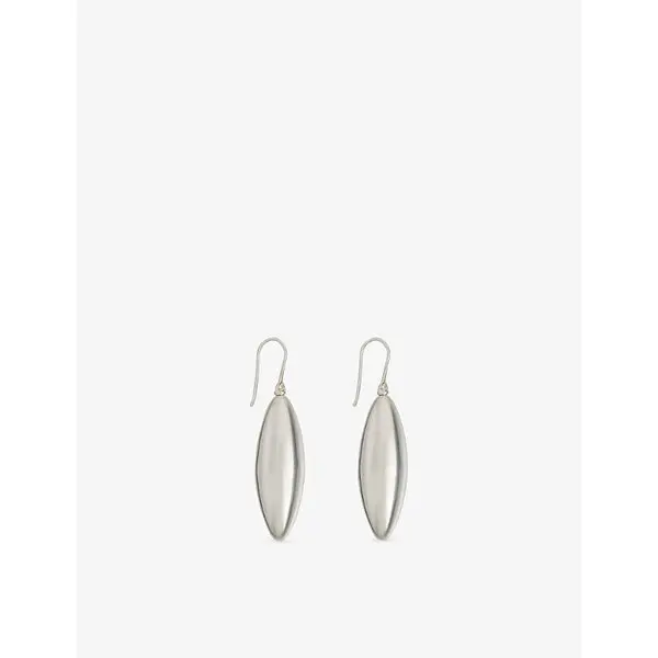 ANNIKA INEZ Elongated Ellipse Sterling-er Drop Earrings