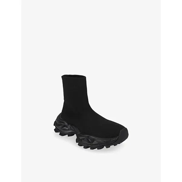 Kurt Geiger Leap Woven Sock Trainers