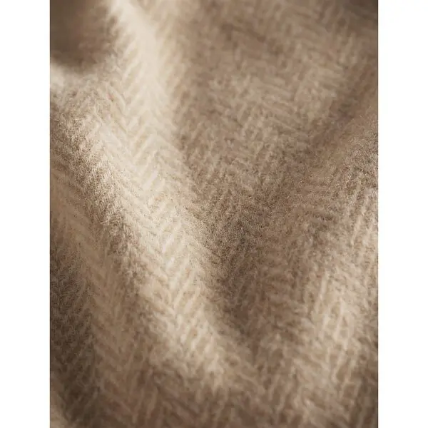 THE WHITE COMPANY Herringbone Wool And Cashmere-blend Throw