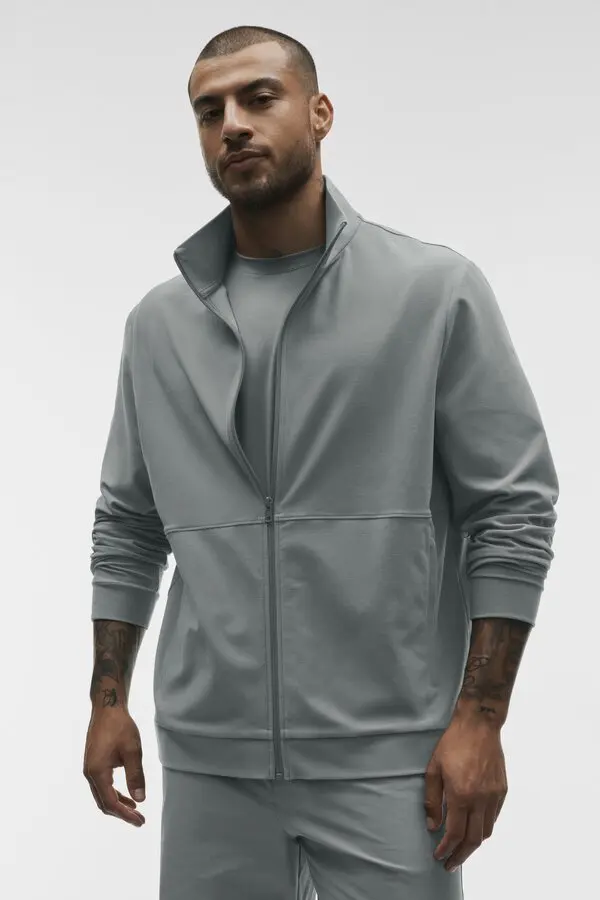 Alo Yoga Conquer Max Mock-neck Full-zip Jacket