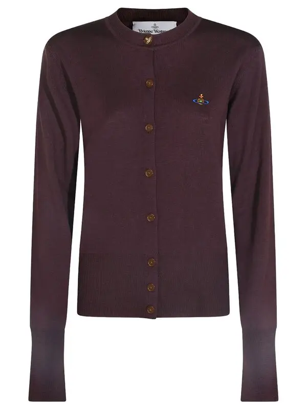 VIVIENNE WESTWOOD Bea Wool Cardigan - Brown
