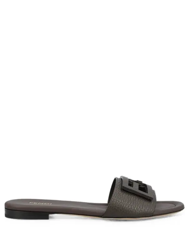 Fendi Leather Slide Sandal