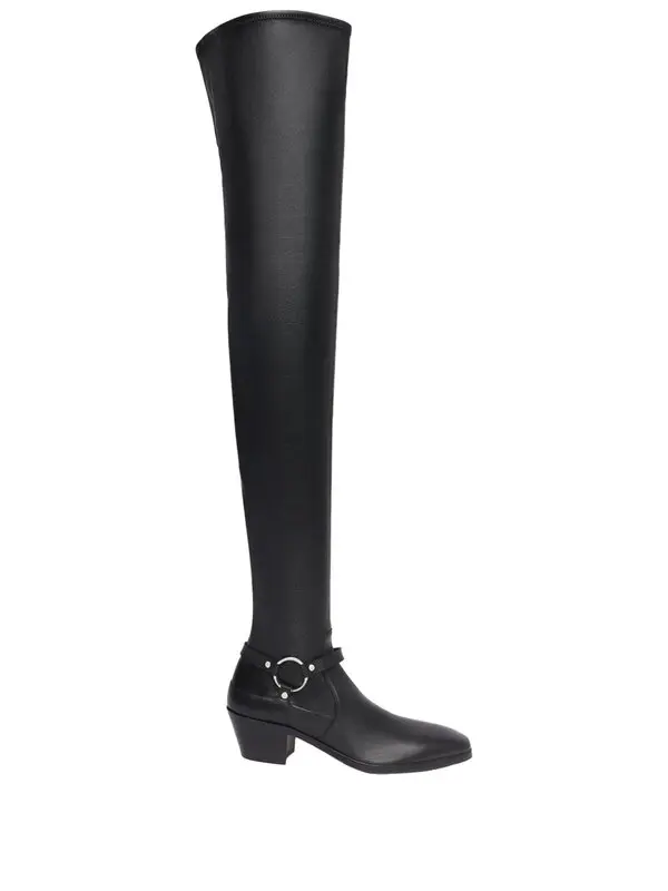 TOM FORD Leather Over-the-knee Boots - Black