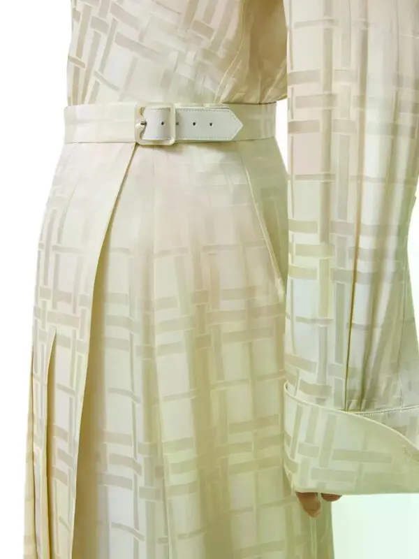 Burberry Pleated Midi Skirt