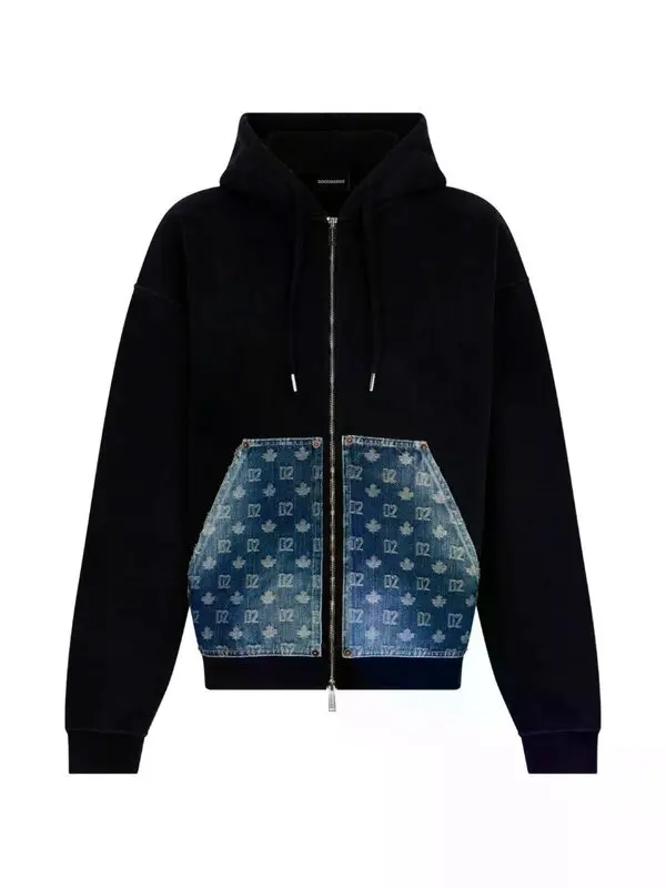 Dsquared2 Monogram Relax Fit Zipped Hoodie