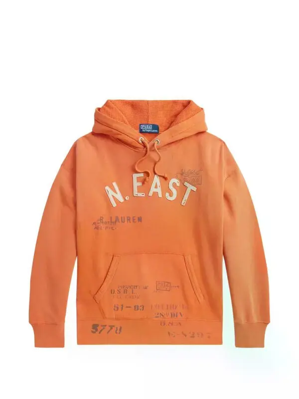 Polo Ralph Lauren Fleece Graphic Hoodie - Orange