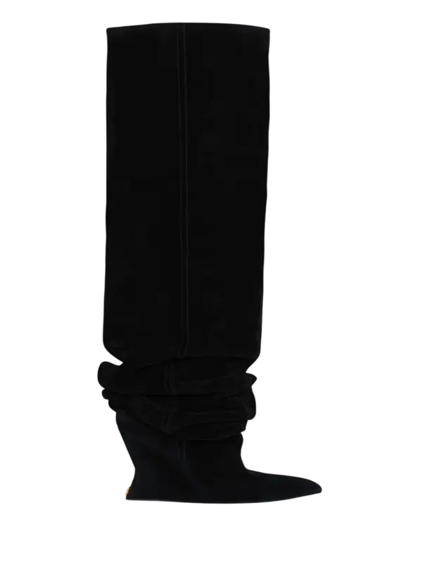 Balmain Ariel Suede Boots - Black