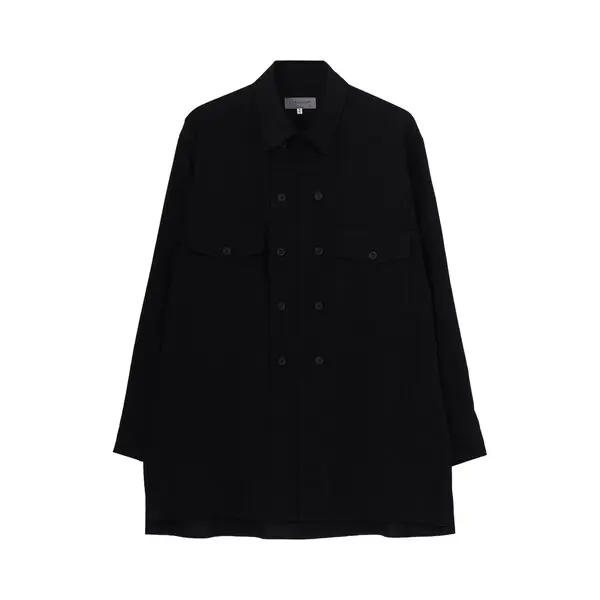 YOHJI YAMAMOTO POUR HOMME Double Front Military Blouse