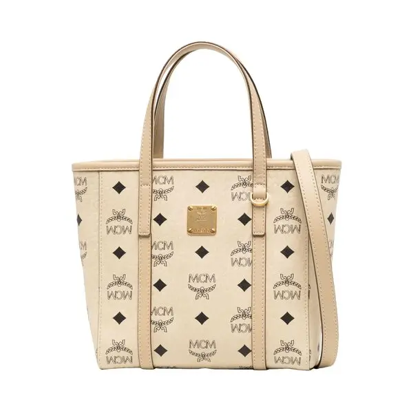 Mcm Toni Vi Mini Shopper 'beige/black