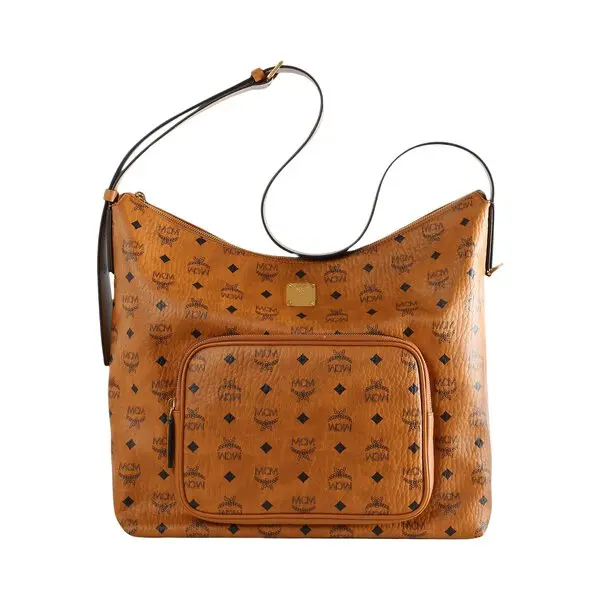 Mcm Aren Vi Hobo Xl Bag 'cognac
