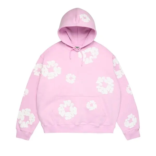 DENIM TEARS Powder Cotton Wreath Hoodie - Pink