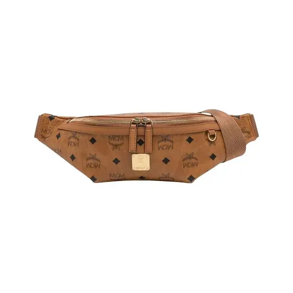 Mcm Fursten Vi Belt Small Bag 'cognac
