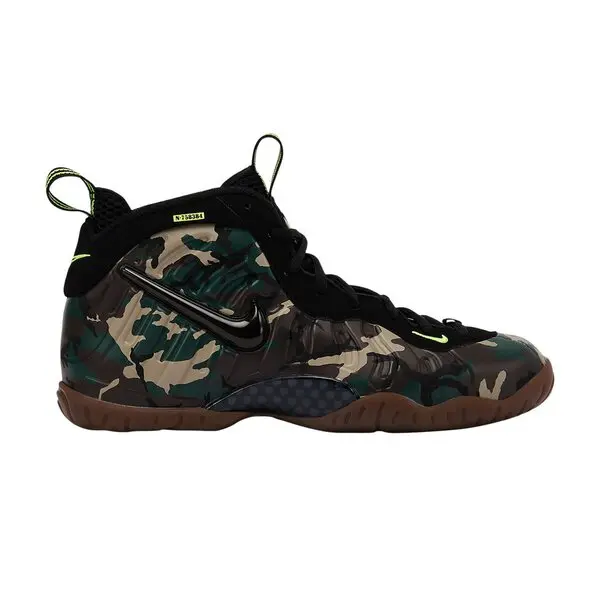 Nike Little Posite Pro Prm Gs 'green Camo - Multicolor