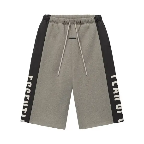 Fear Of God Panelled Raw Cut Off Sweatpant - Grey