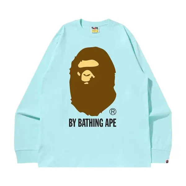 A BATHING APE Long-sleeve Tee 'sax