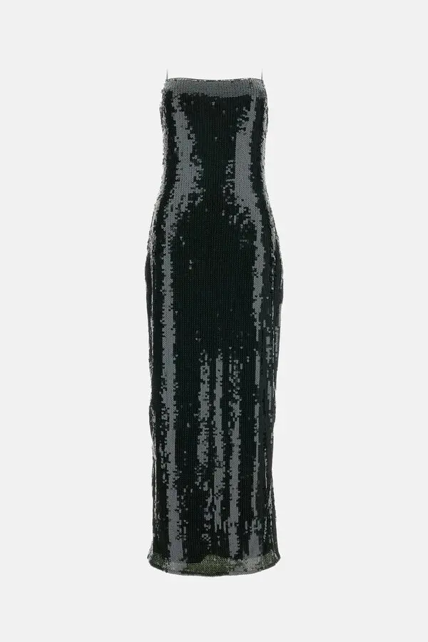 ROTATE BY BIRGER CHRISTENSEN Abito Lungo A Sottoveste In Paillettes