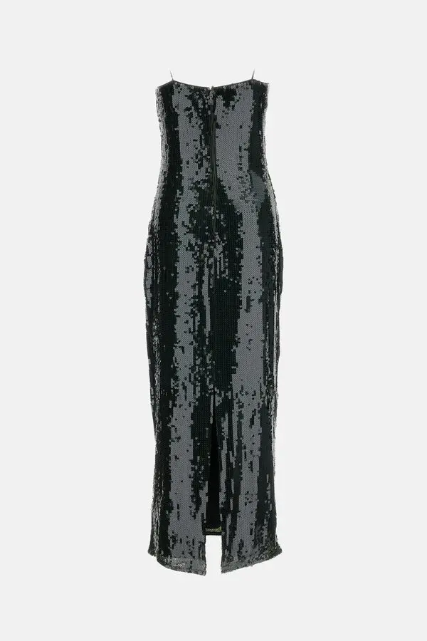 ROTATE BY BIRGER CHRISTENSEN Abito Lungo A Sottoveste In Paillettes