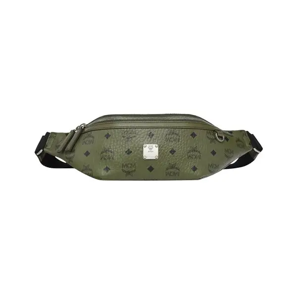 Mcm Fursten Vi Belt Medium Bag 'khaki Moss