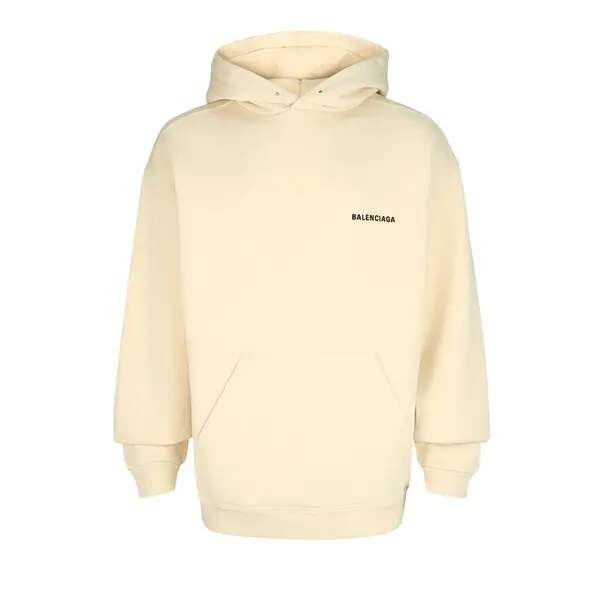 Balenciaga Embroidered Logo Hoodie /black