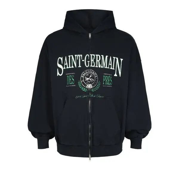Balenciaga Saint-germain Distressed Zip-up Hoodie