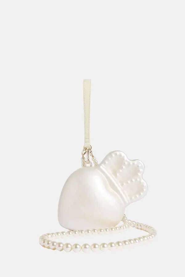Simone Rocha Borsa Crossbody Pearl Claddagh