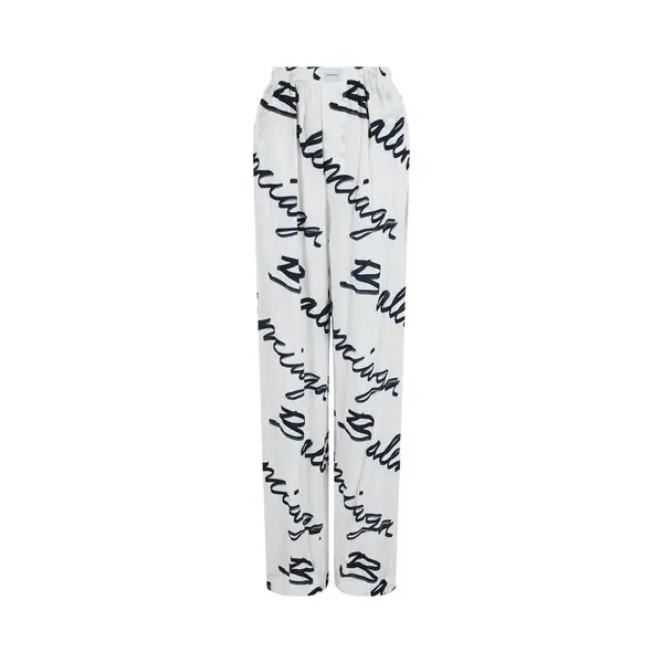 Balenciaga Scribble Pyjama Pants /navy - White