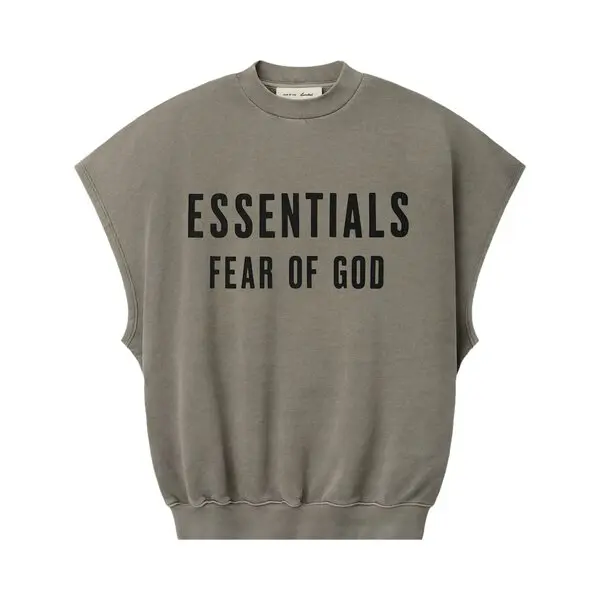 Fear Of God Relaxed Fleece Cutoff Sweatshirt