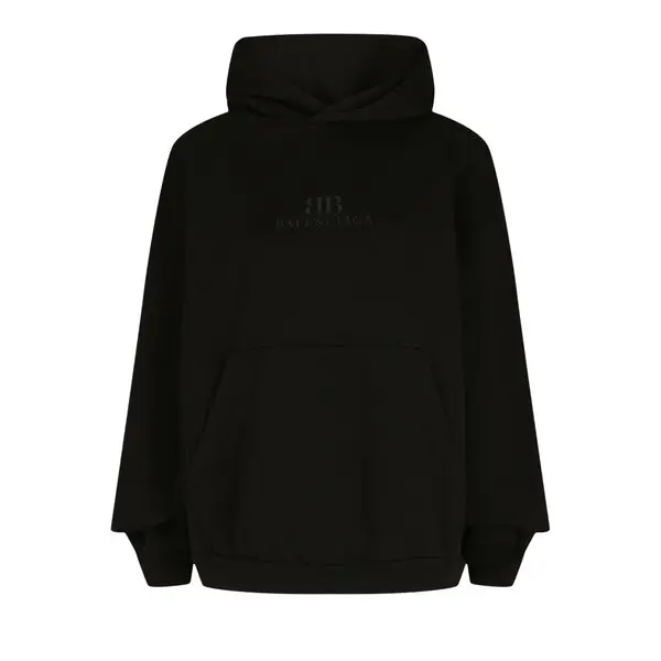 Balenciaga Embroidered Double B Logo Hoodie