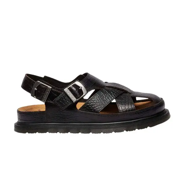 Dr. Martens Archive Fisherman Crocodile Aniline Sandal