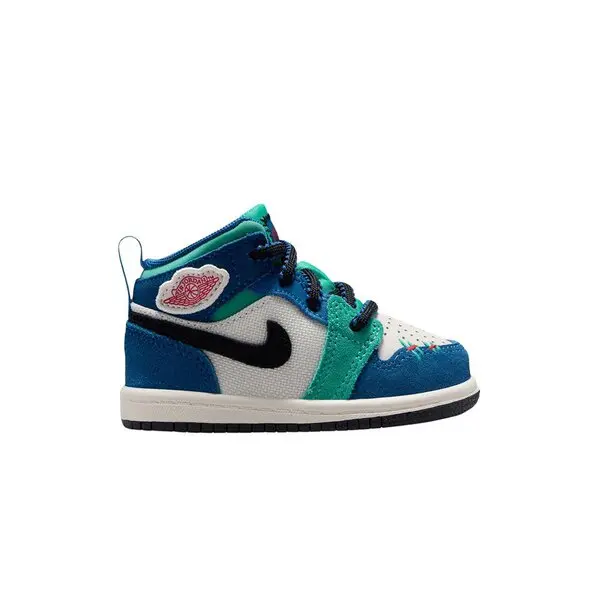 Nike 1 Mid Se Td 'true Blue Kinetic Red - Green