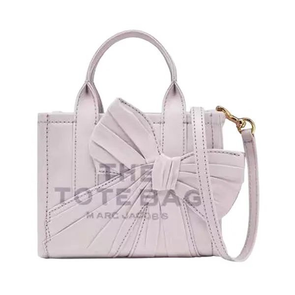 Marc Jacobs The Oversized Bow Canvas Crossbody Tote Bag 'light Iris - Purple
