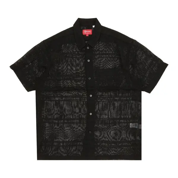 Supreme Mesh Stripe Short-sleeve Shirt