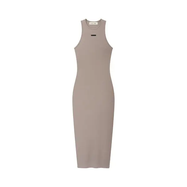 Fear Of God Soft Rib Racerback Dress 'seal