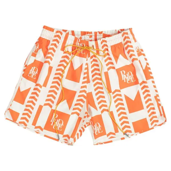 Rhude Grasse Swim Trunks /off White - Orange