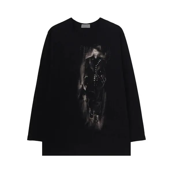 YOHJI YAMAMOTO POUR HOMME Round Neck Long-sleeve
