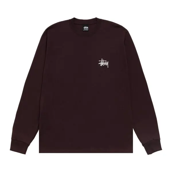 StÜssy Basic Long-sleeve Tee 'chocolate