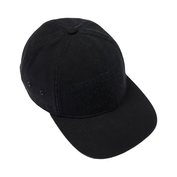 DENIM TEARS Mono Adg Stamp Cap - Black