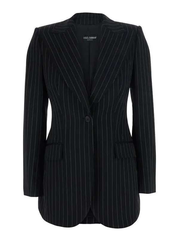 Dolce & Gabbana Turlington Pinstriped Blazer