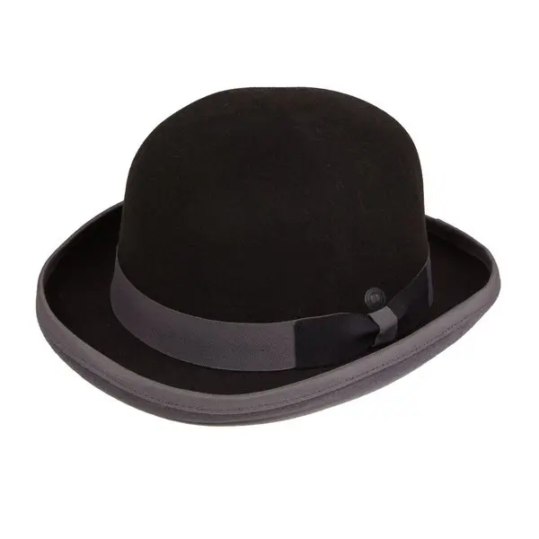 DASMARCA HATS Wool Felt Bowler Derby Hat