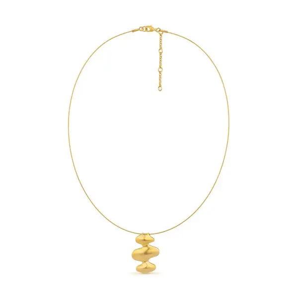Joidart Golden Necklace With Pendant Sinuara - Gold