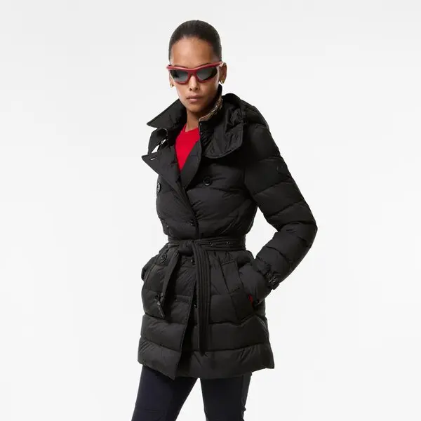 Burberry Short Nylon Audley Puffer Coat