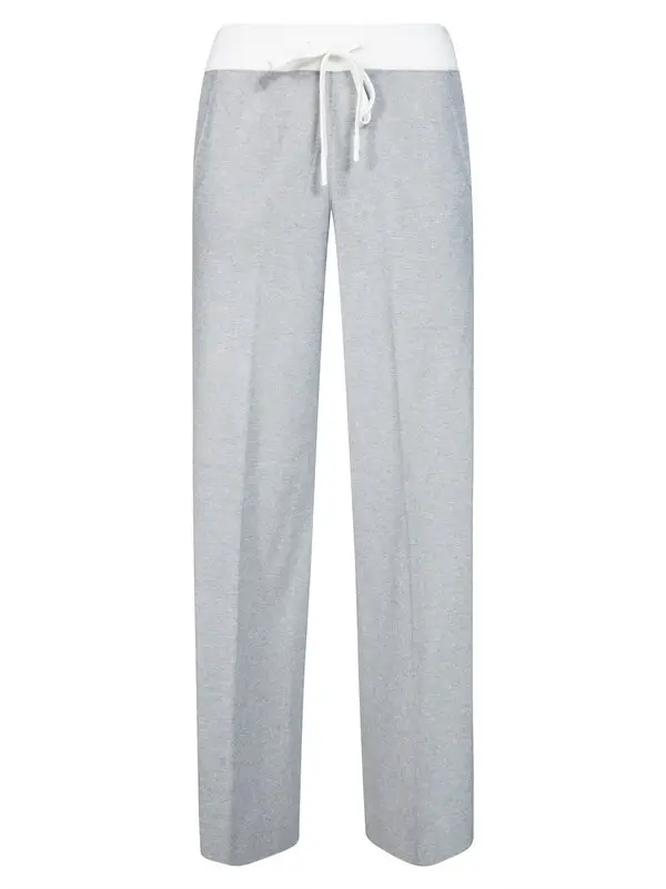 Elisabetta Franchi Knit Tricot Trousers With Insert Belt Detail